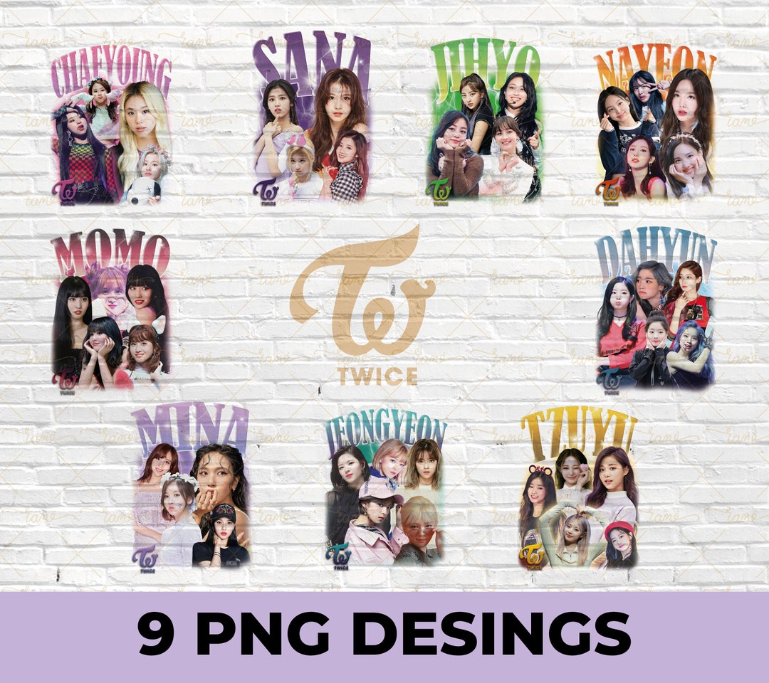 9 PNG TWICE DESIGNS - Etsy
