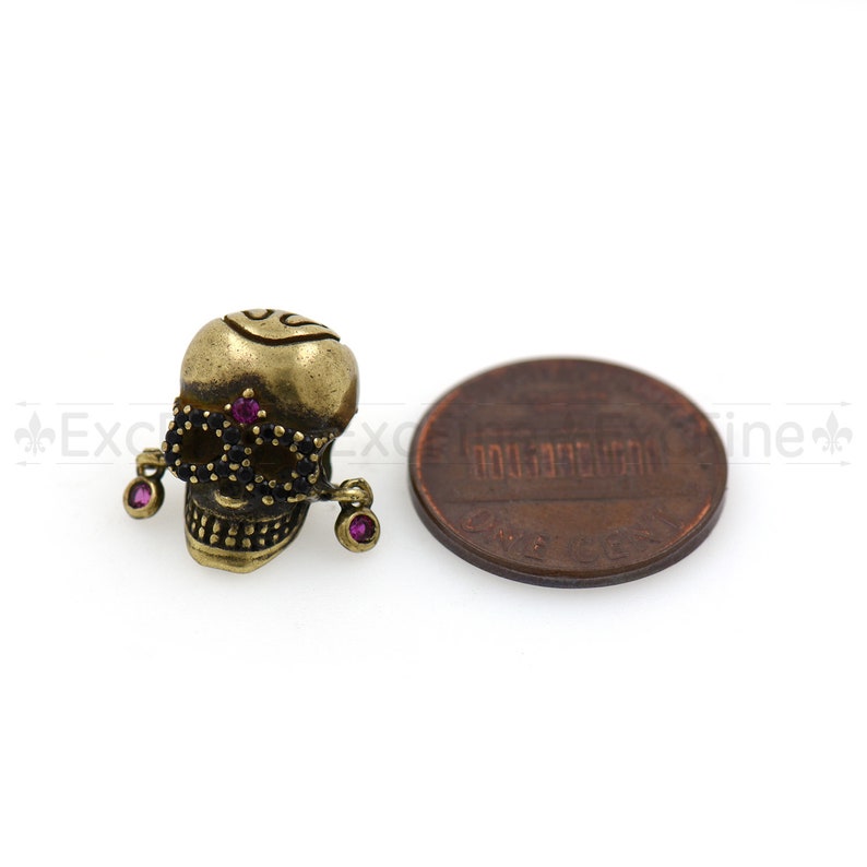 Punk Skull Spacer Beadsskull With Earringsfashion - Etsy