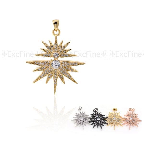 North Star Charm - Etsy