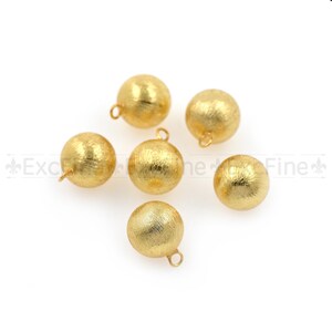 Gold Dipped Round Ball Pendant,polished Gold Plated Charms,necklace ...