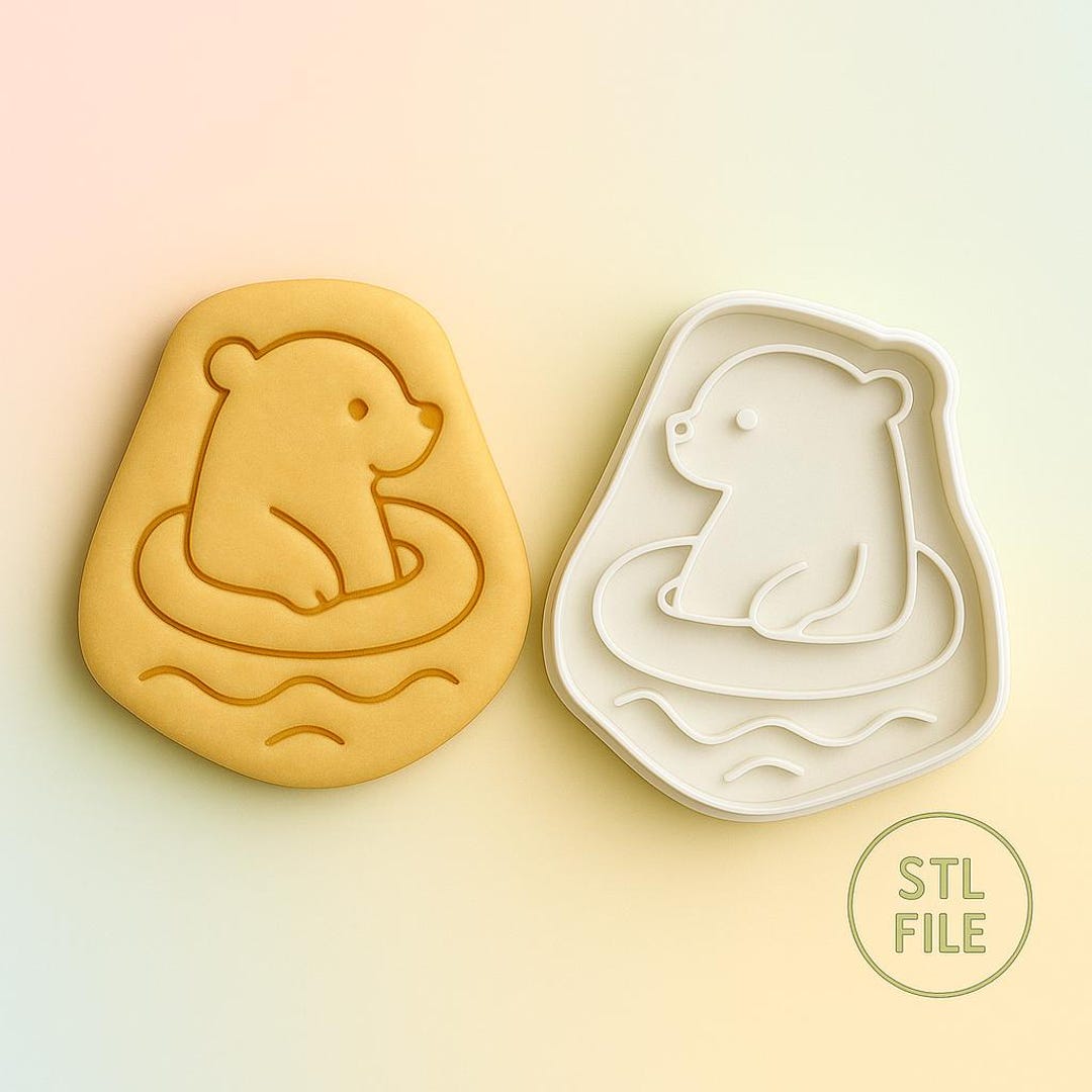 Capybara Cookie Cutter STL File • Cute Animal Cookie Stamp • 3D ...