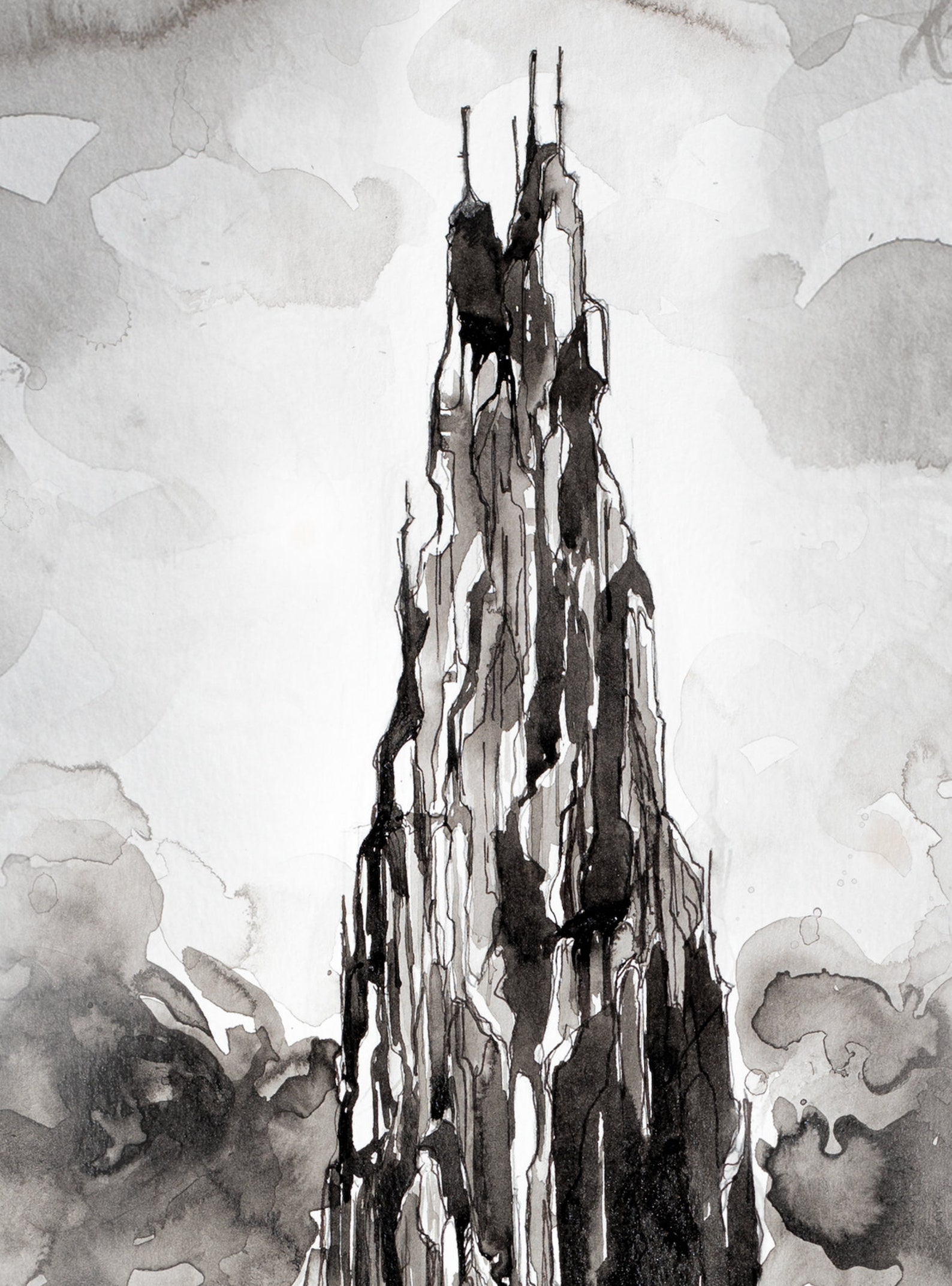 Drawing Painting Poster "the Dark Tower" in Limited Edition for Wall ...