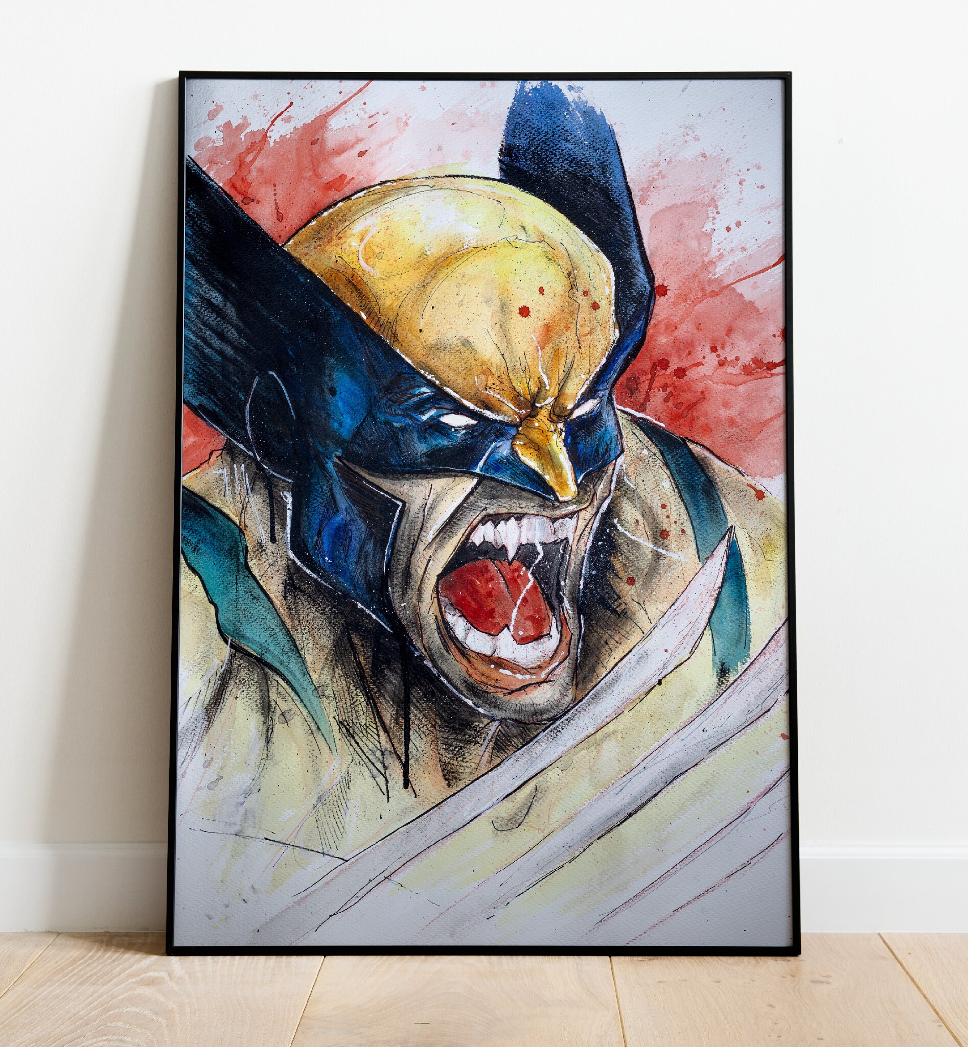 Wolverine Limited Edition Poster Drawing for Wall Decoration, A2 Format ...
