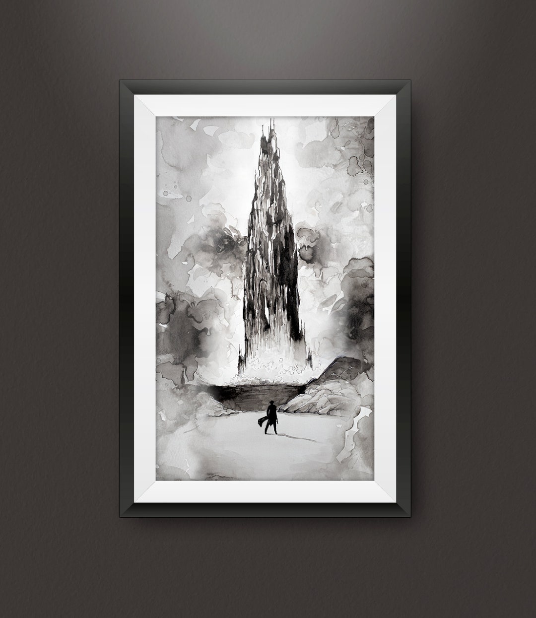 Drawing Painting Poster "the Dark Tower" in Limited Edition for Wall ...