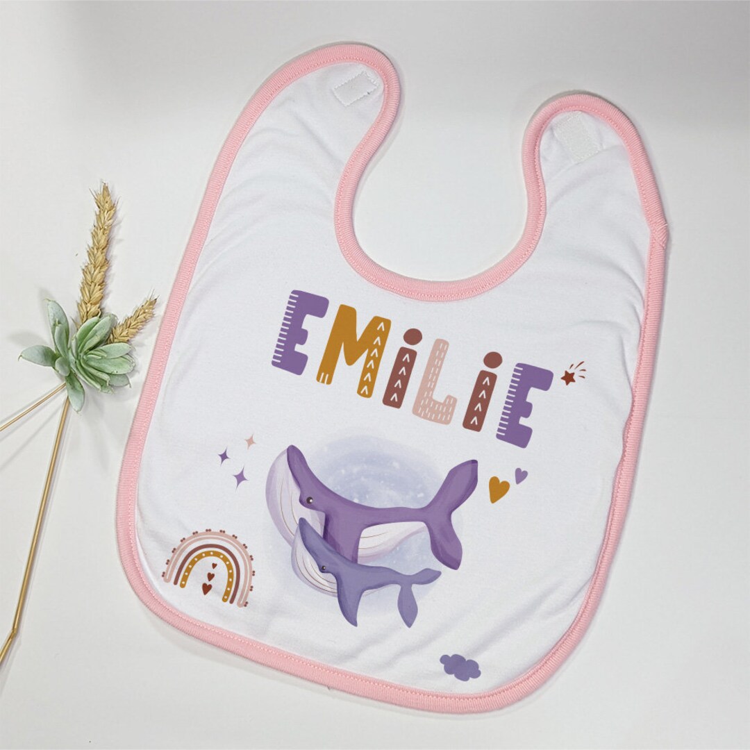 Personalized Bib for Children / Baby Bib / Three Colors to Choose From ...