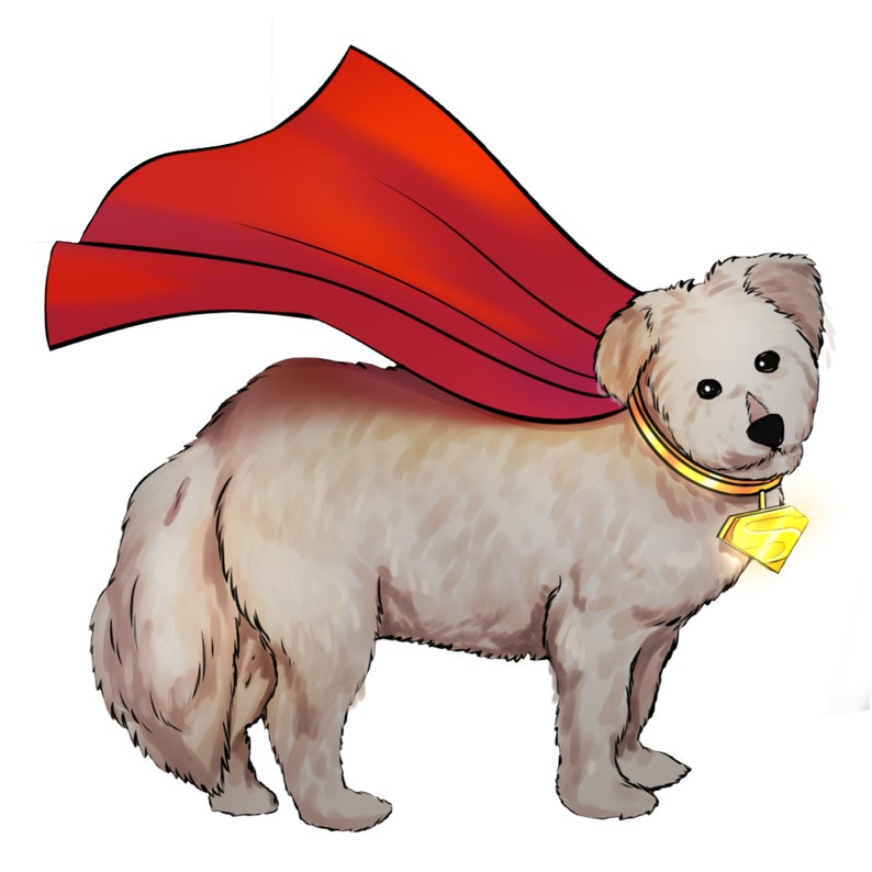 Pet Superhero Drawing Cat and Dog Custom Cartoon Dog - Etsy