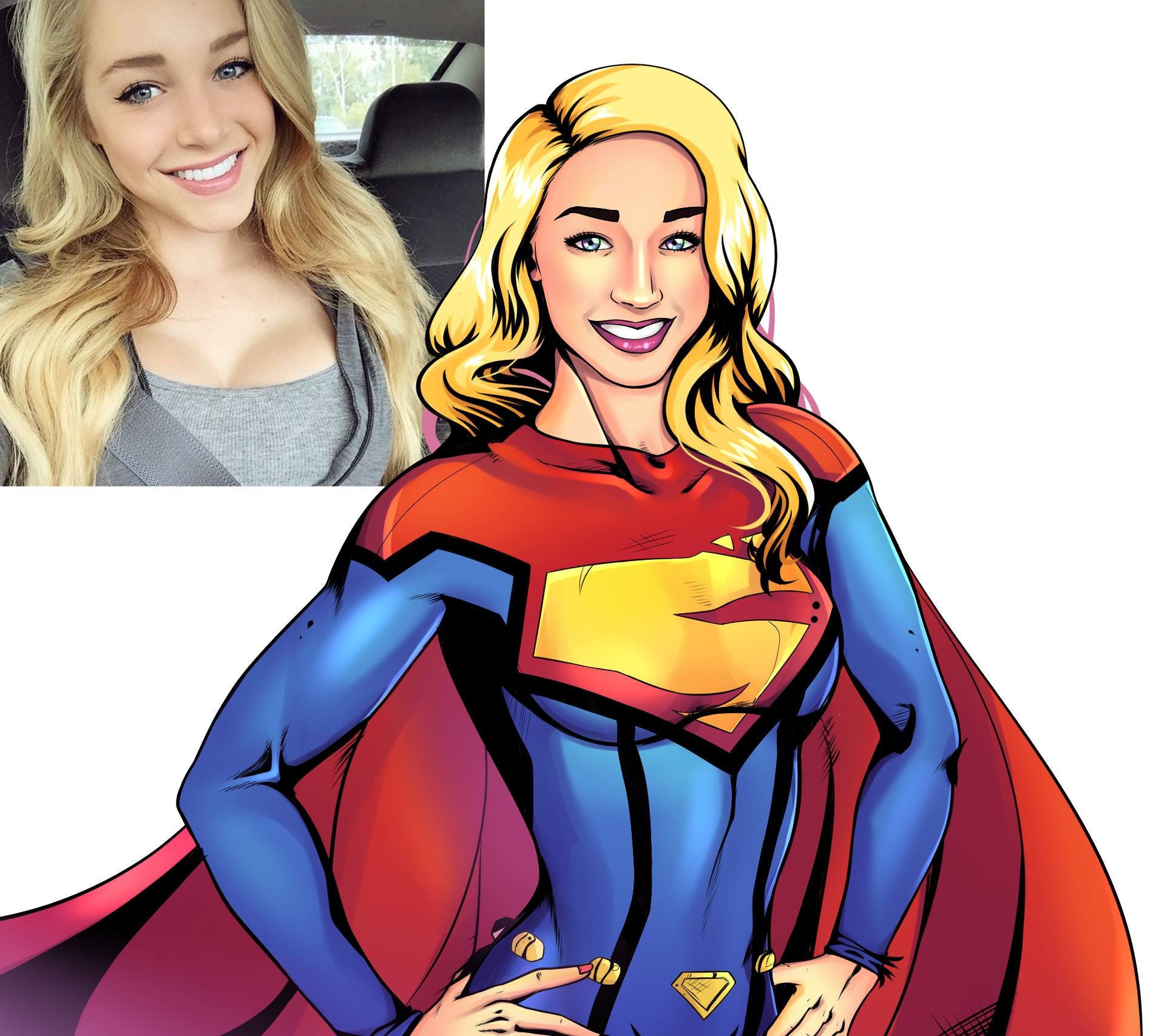 Superhero Portrait Custom super hero portrait CYBORG Portrait ...