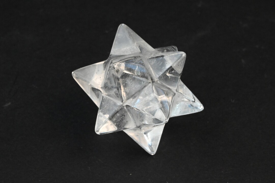 Star Dodecahedron in Quartz Rock Crystal 25g Plato Geometric - Etsy