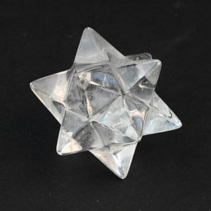 Star Dodecahedron in Quartz Rock Crystal 25g Plato Geometric - Etsy