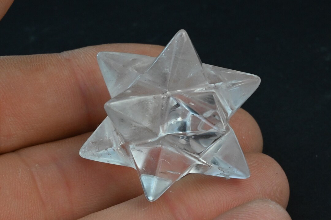 Star Dodecahedron in Quartz Rock Crystal 29g Plato Geometric - Etsy