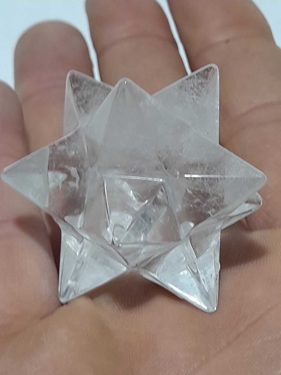 Rock Crystal Quartz Star Dodecahedron 49g Plato Geometric - Etsy Australia