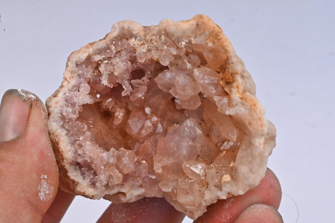 Crystallized Rose Quartz Crystal Cluster 86g Collectible Minerals - Etsy