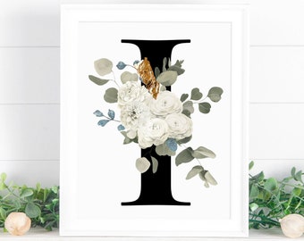 Letter I Monogram | Etsy