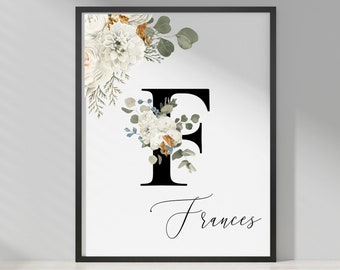 Monogram Letter F - Etsy