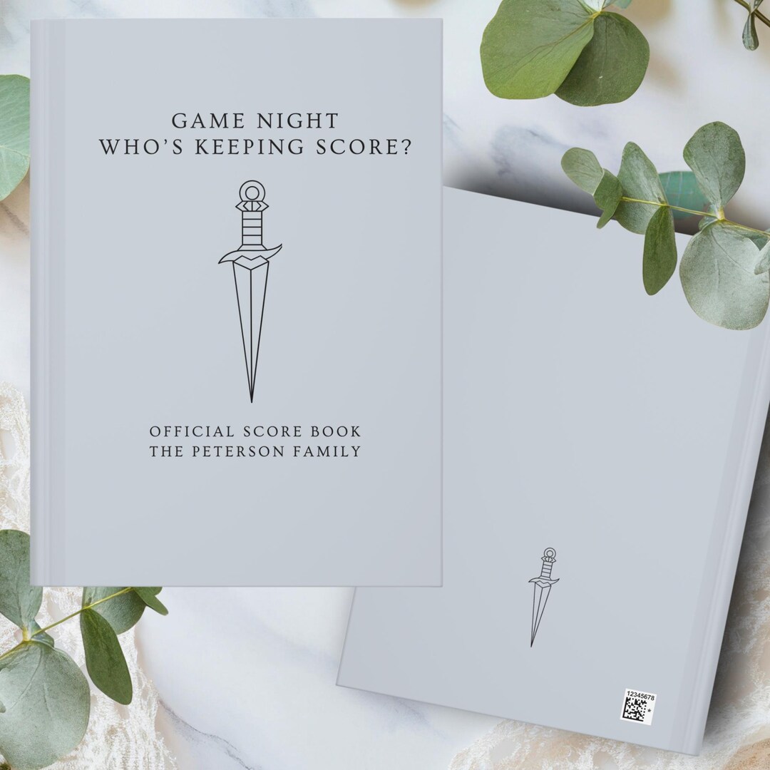 Personalized Family Board Game Night Score Book, Who’s Keeping Score ...
