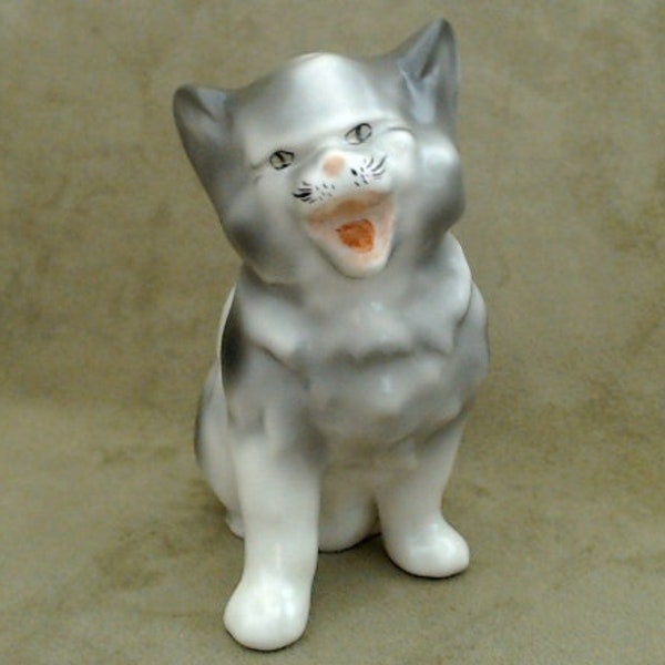 Pottery Cat - Etsy