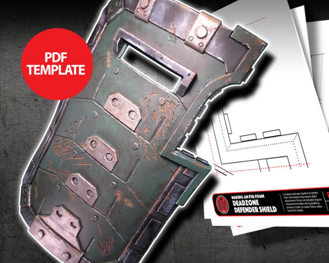 Eva Foam Defender Shield Template - Etsy
