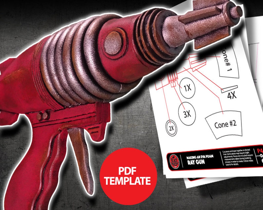 EVA Foam Ray Gun Template - Etsy