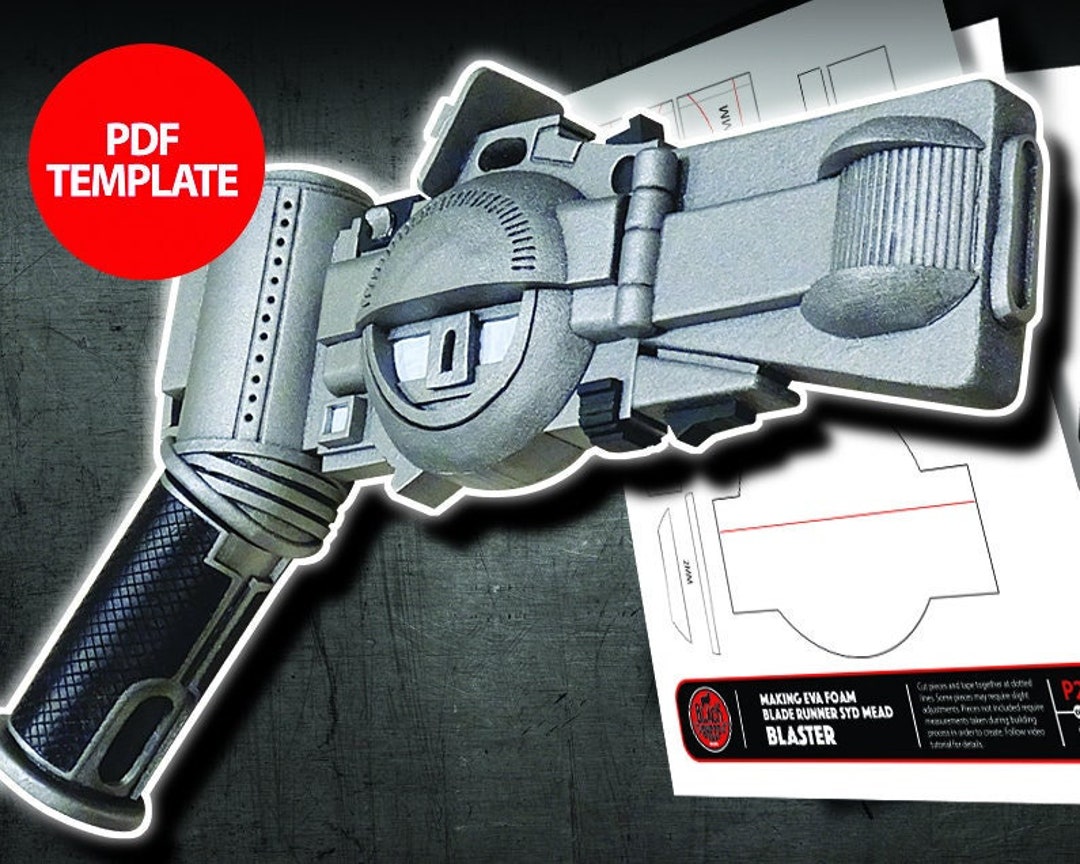 EVA Foam Blade Runner Blaster Template - Etsy
