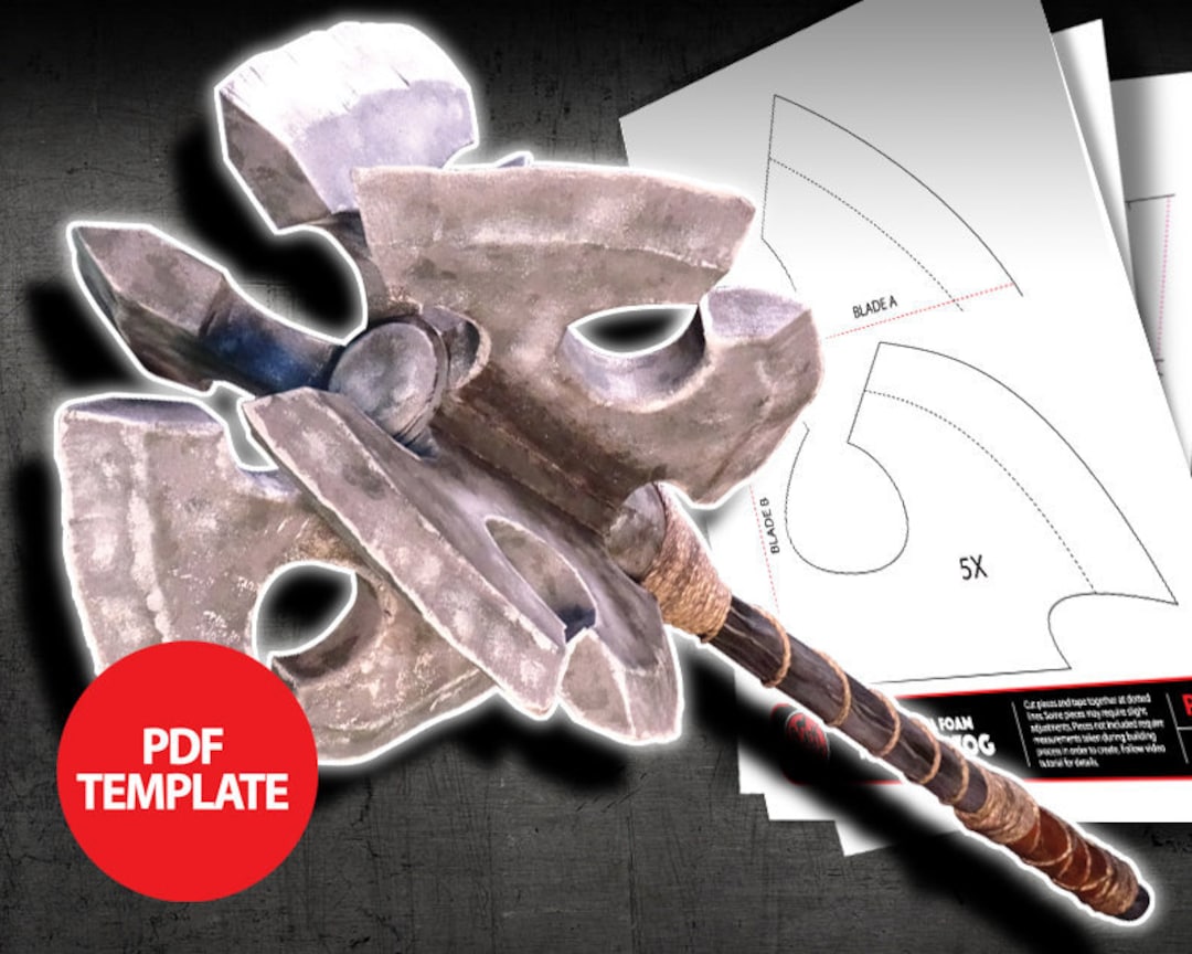 Eva Foam Mace of Azog Template - Etsy