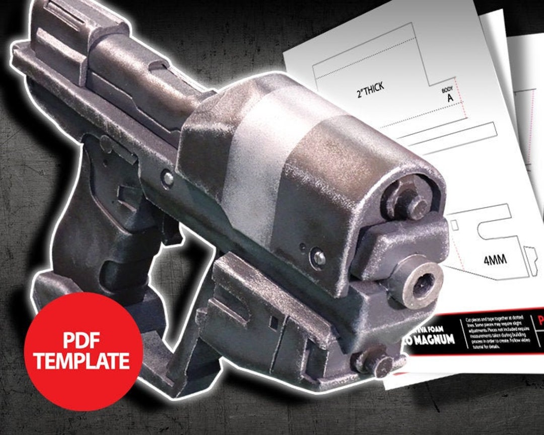 EVA Foam Magnum Template - Etsy