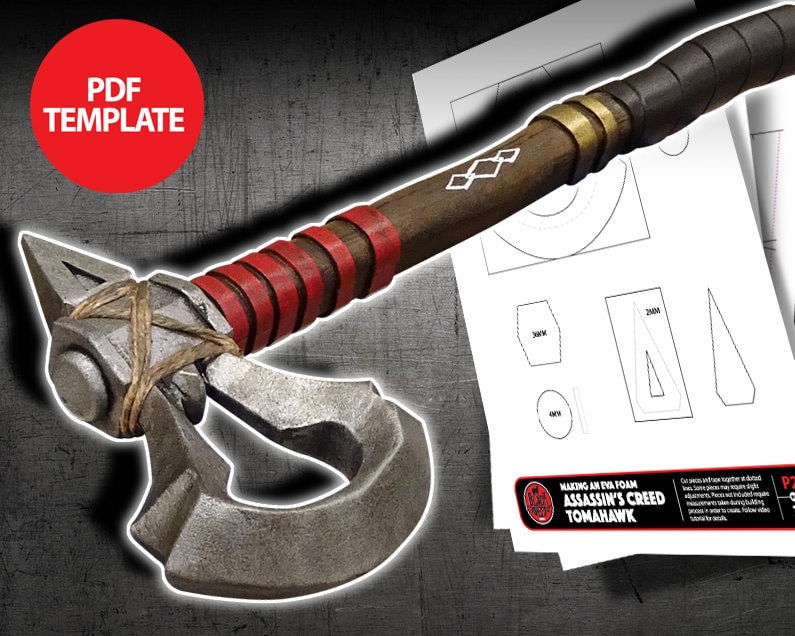 Eva Foam Tomahawk Template - Etsy