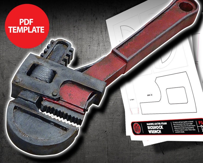 Eva Foam Bioshock Wrench Template - Etsy Sweden