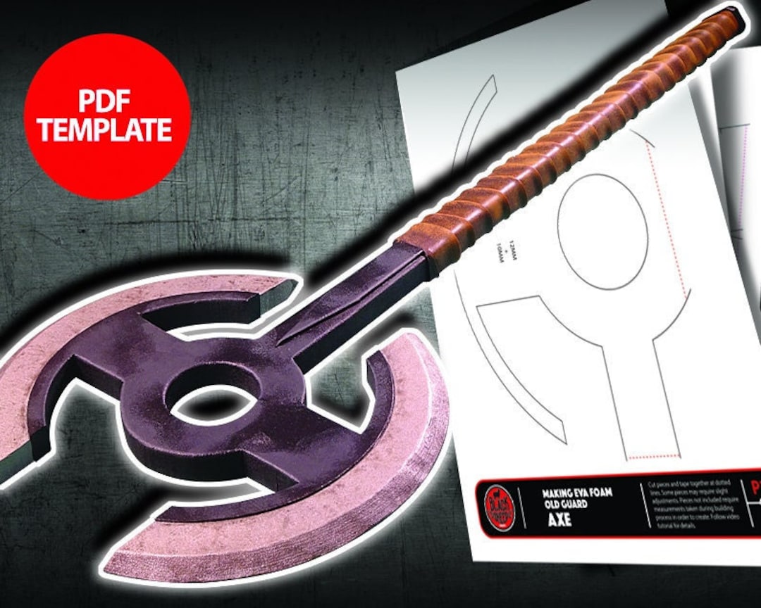 EVA Foam Old Guard Axe Template - Etsy