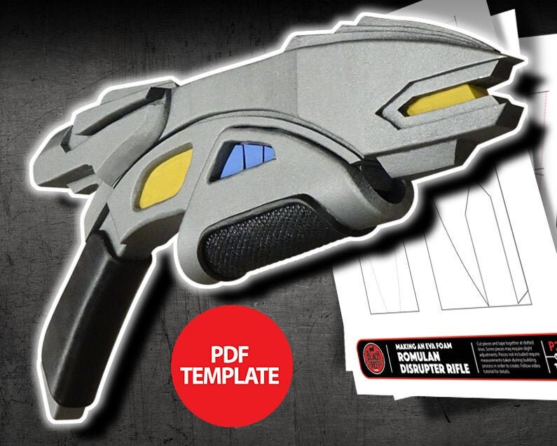 Eva Foam Romulan Disruptor Rifle Template - Etsy