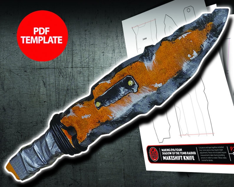 EVA Foam Makeshift Knife Template - Etsy