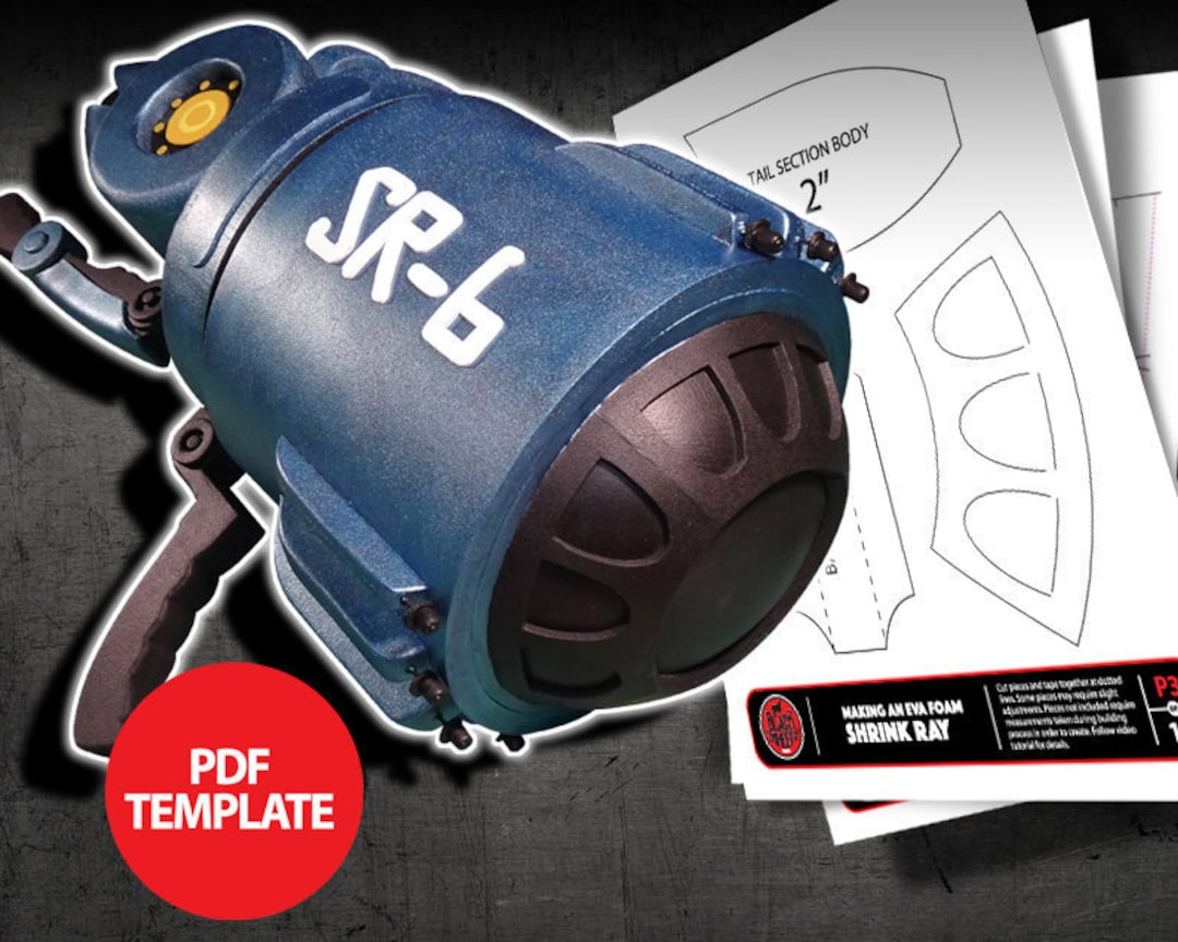 EVA Foam SR-6 Shrink Ray Template - Etsy