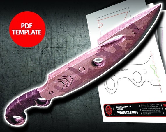 EVA Foam Hunter Knife Template - Etsy