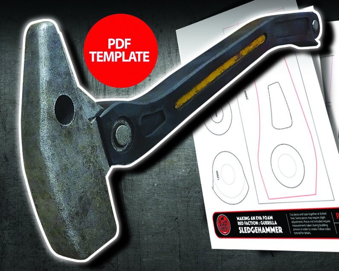 Eva Foam Sledgehammer Template - Etsy