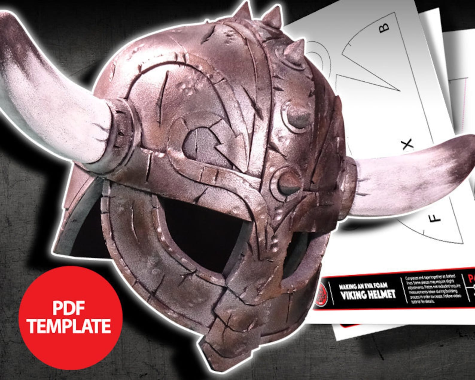 EVA Foam Viking Helmet Template - Etsy