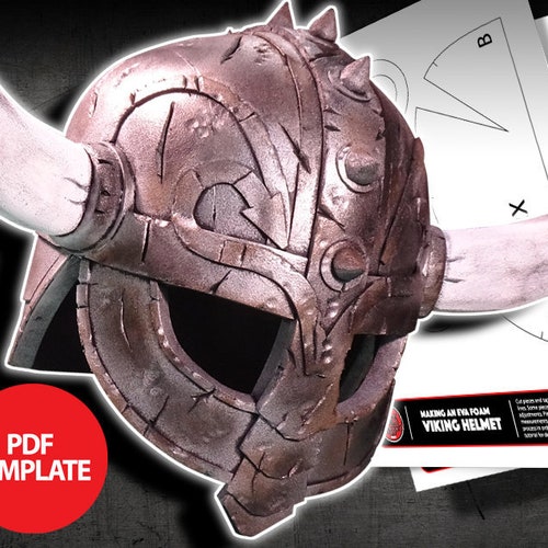 DIY Spangenhelm Eva Foam Helmet Norse Viking Template Pattern Etsy Canada