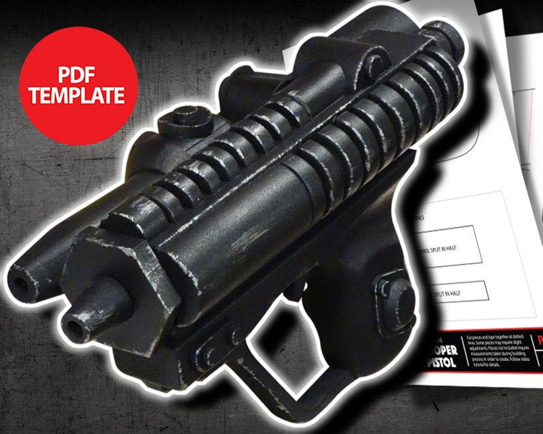 Eva Foam Blaster Pistol Template - Etsy