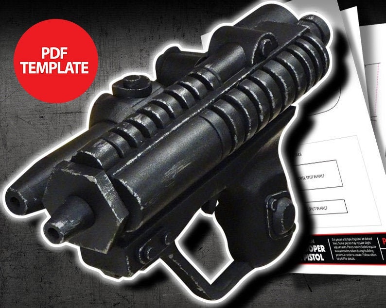 Eva Foam Blaster Pistol Template - Etsy