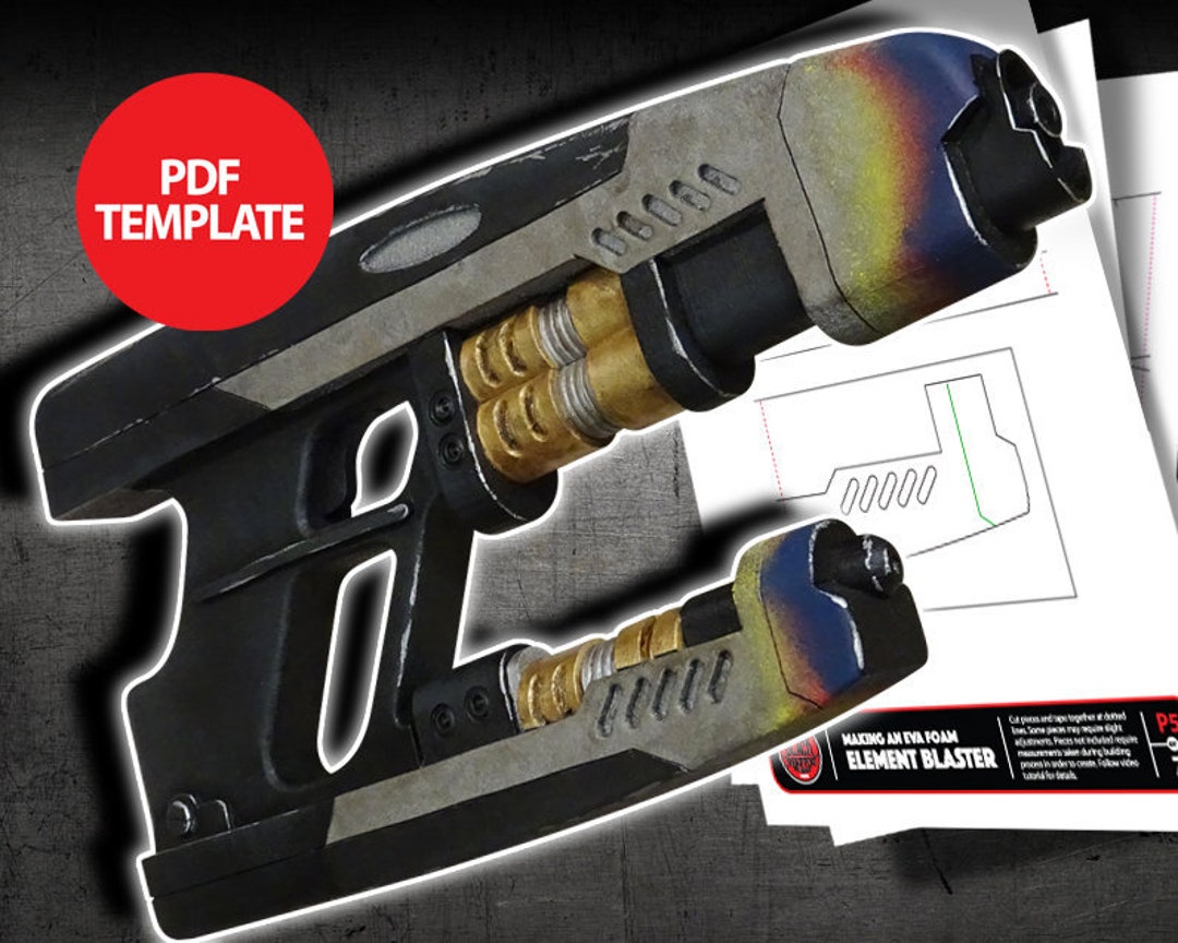 Eva Foam Element Blaster Template - Etsy