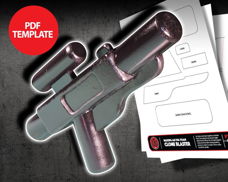 EVA Foam Clone Blaster Template - Etsy