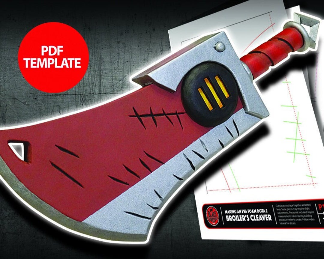 EVA Foam Broilers Cleaver Template - Etsy