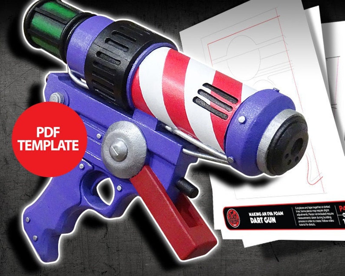 Eva Foam Jokers Dart Gun Template - Etsy