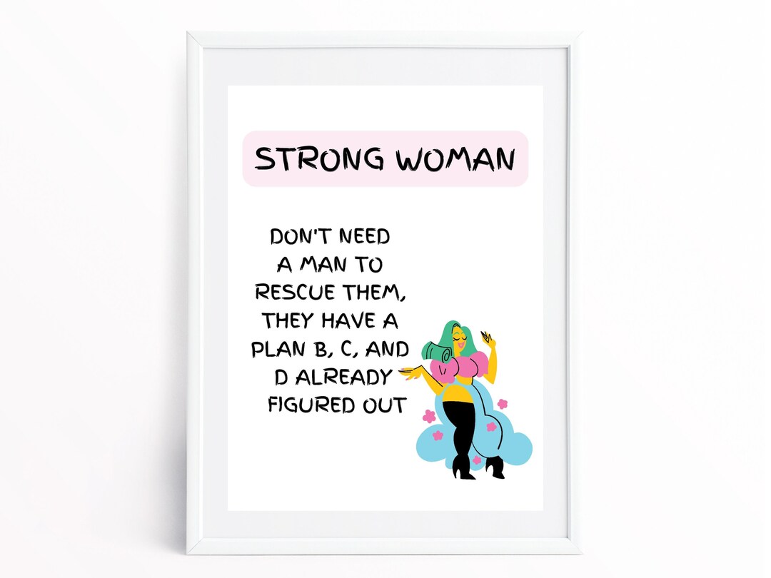 Strong Woman Wall Art Digital Download, She is Strong, Female Knight ...