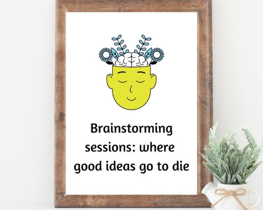 Desk Decor Aesthetic Brainstorming Wall Art Team Building - Etsy