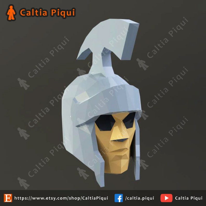 Roman Helmet Mask - Papercraft - Etsy
