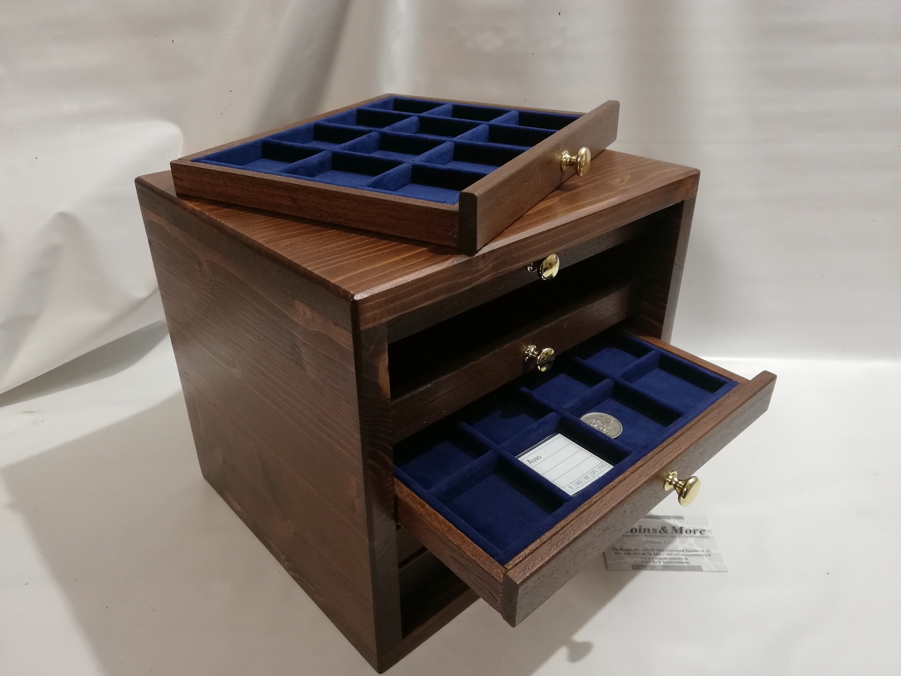 Coin Cabinet 7 Drawers in Real Wood and Italian First Choince - Etsy UK