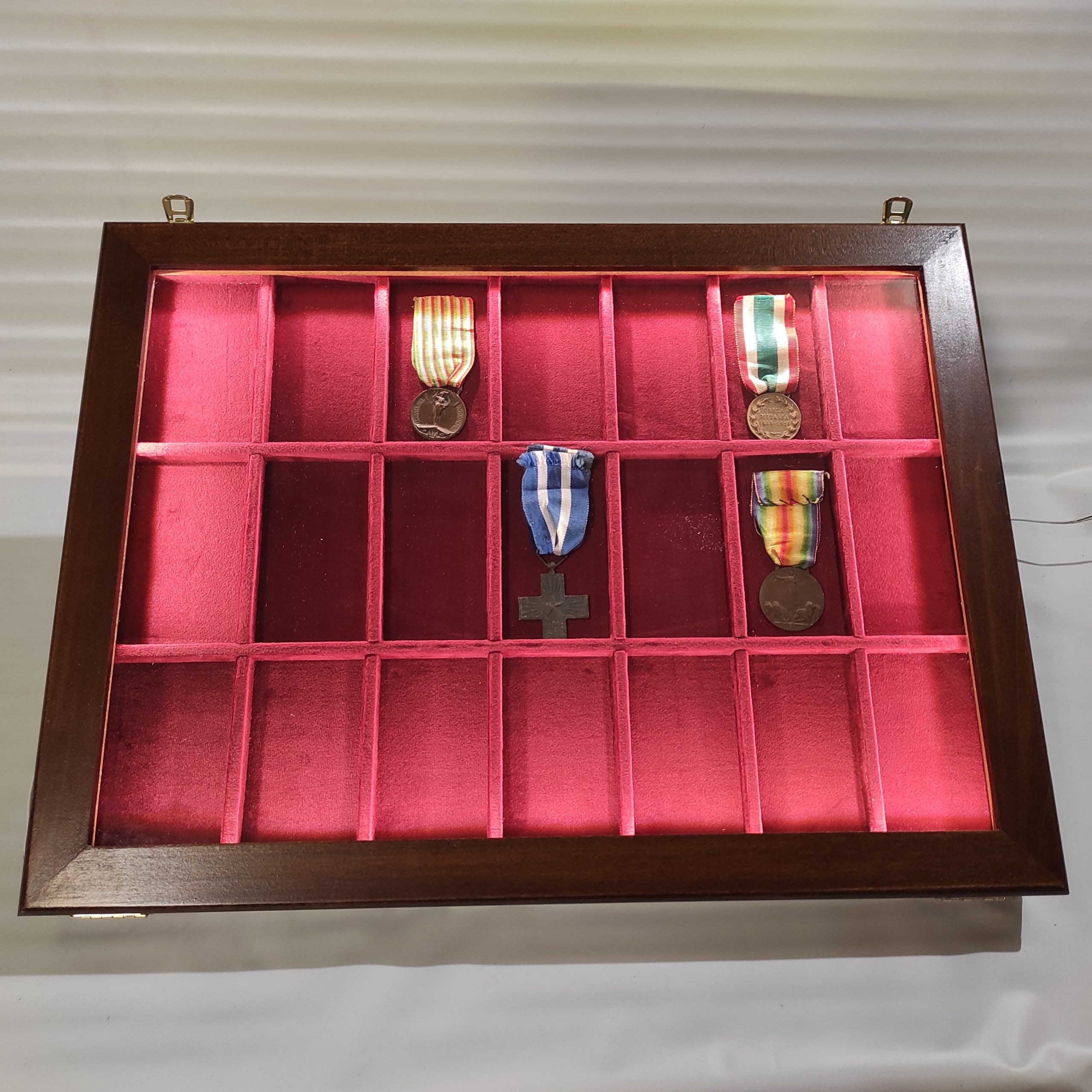Showcase Display Case for Medals With LED Light Medals - Etsy