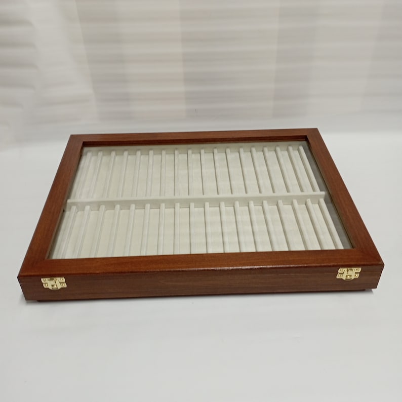Wooden Display for Collectible Fountain Pens, Shop Window, Container ...