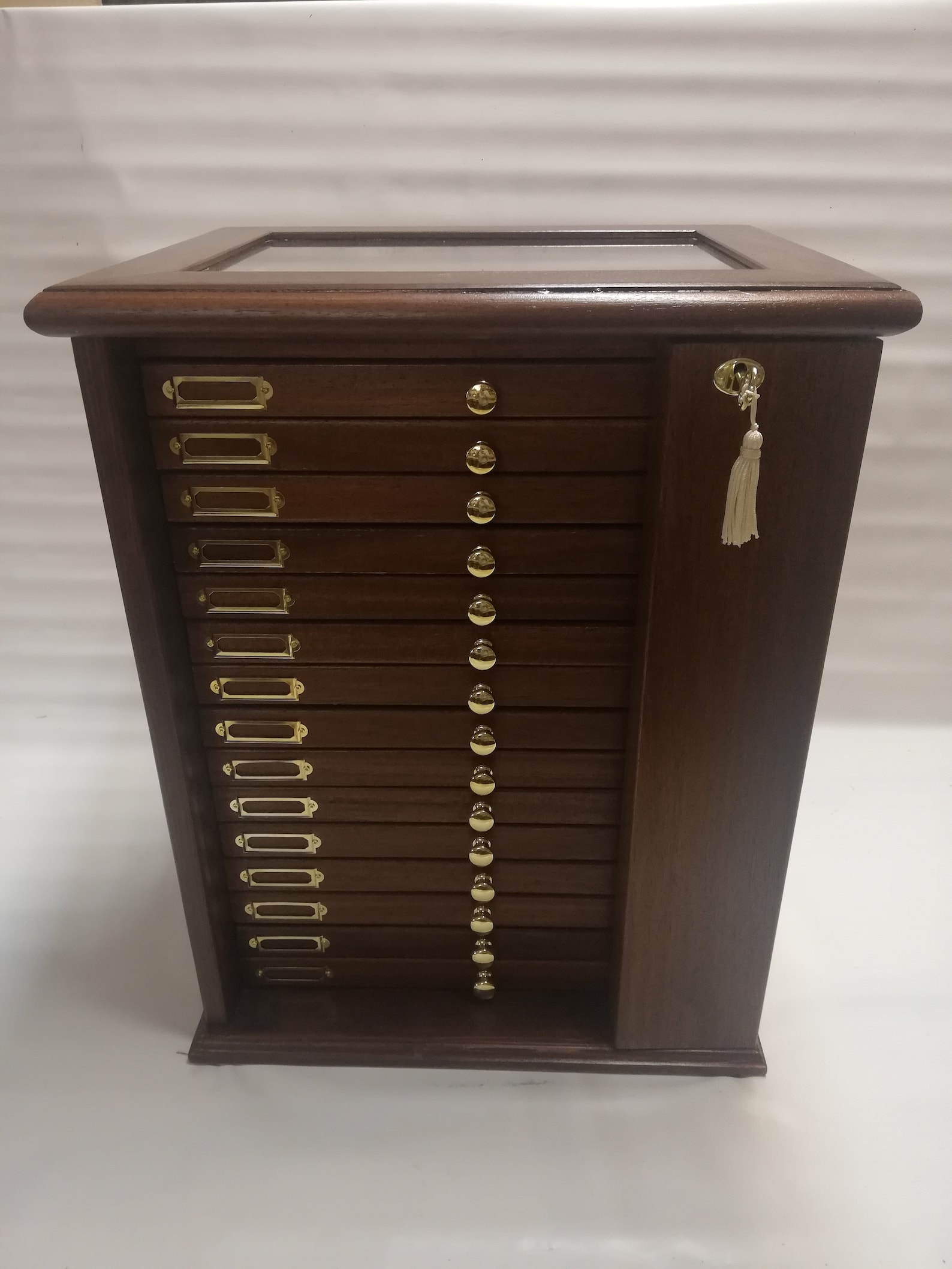 Coin Cabinet 151 Drawers in Real Wood and Italian Velvet of - Etsy