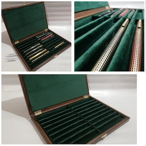 Pen Box, Wooden Case. Display for Fountain Pen Collection, Also ...