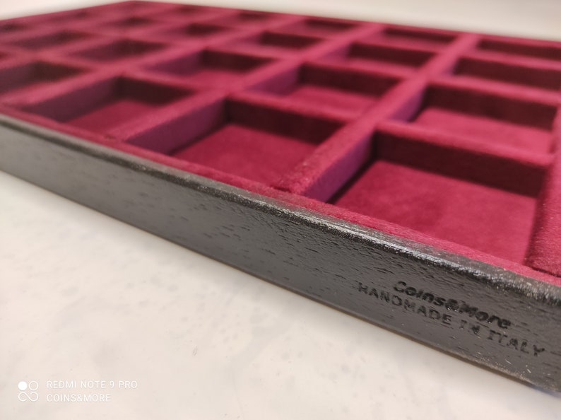 Italian Velvet and Damask Satin Tray Ideal for Coins, Medals and High ...